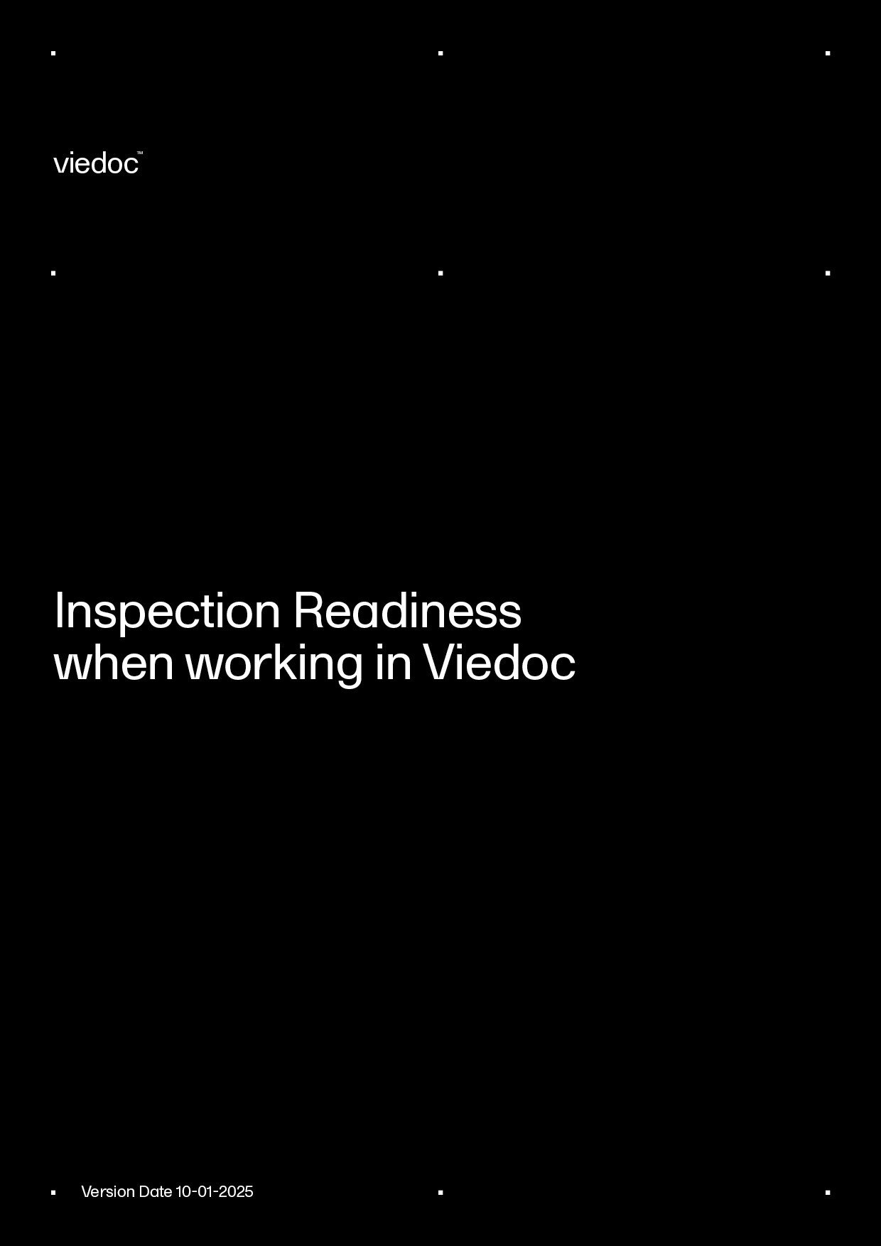 Viedoc Inspection Readiness Packet (VIRP)