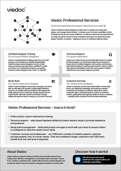 Technical support | Viedoc